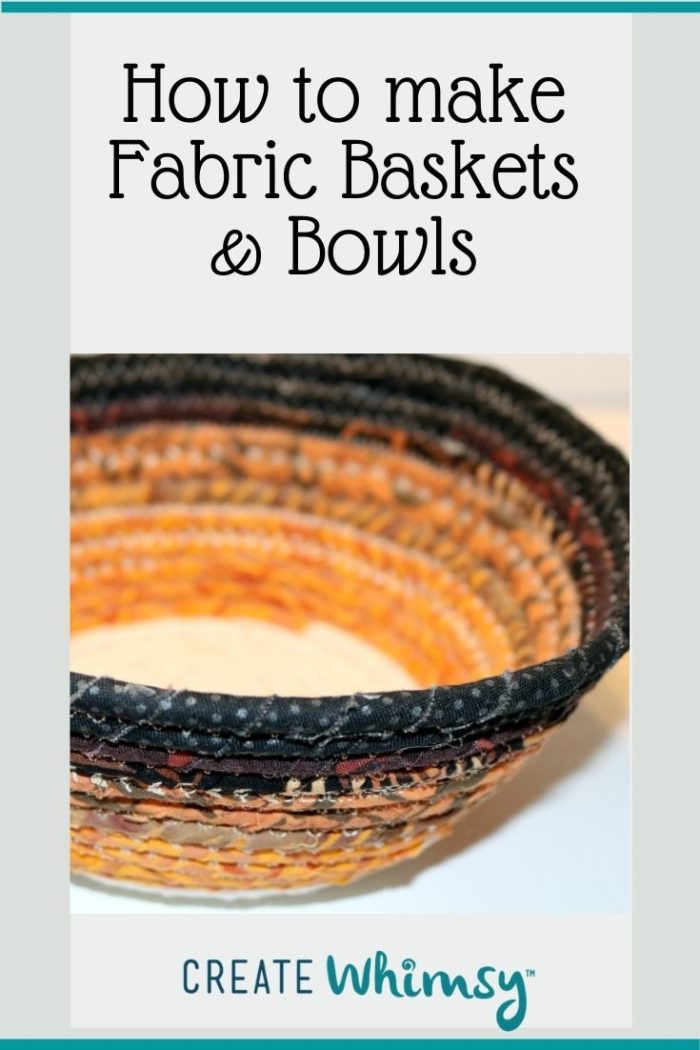 How to Make a Fabric Rope Bowl - Create Whimsy