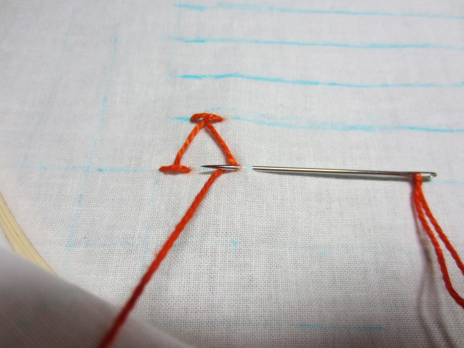 Chevron Embroidery Stitch - Create Whimsy
