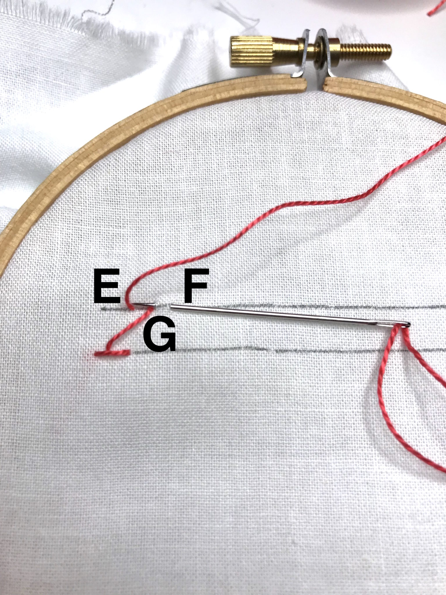 Chevron Embroidery Stitch - Create Whimsy