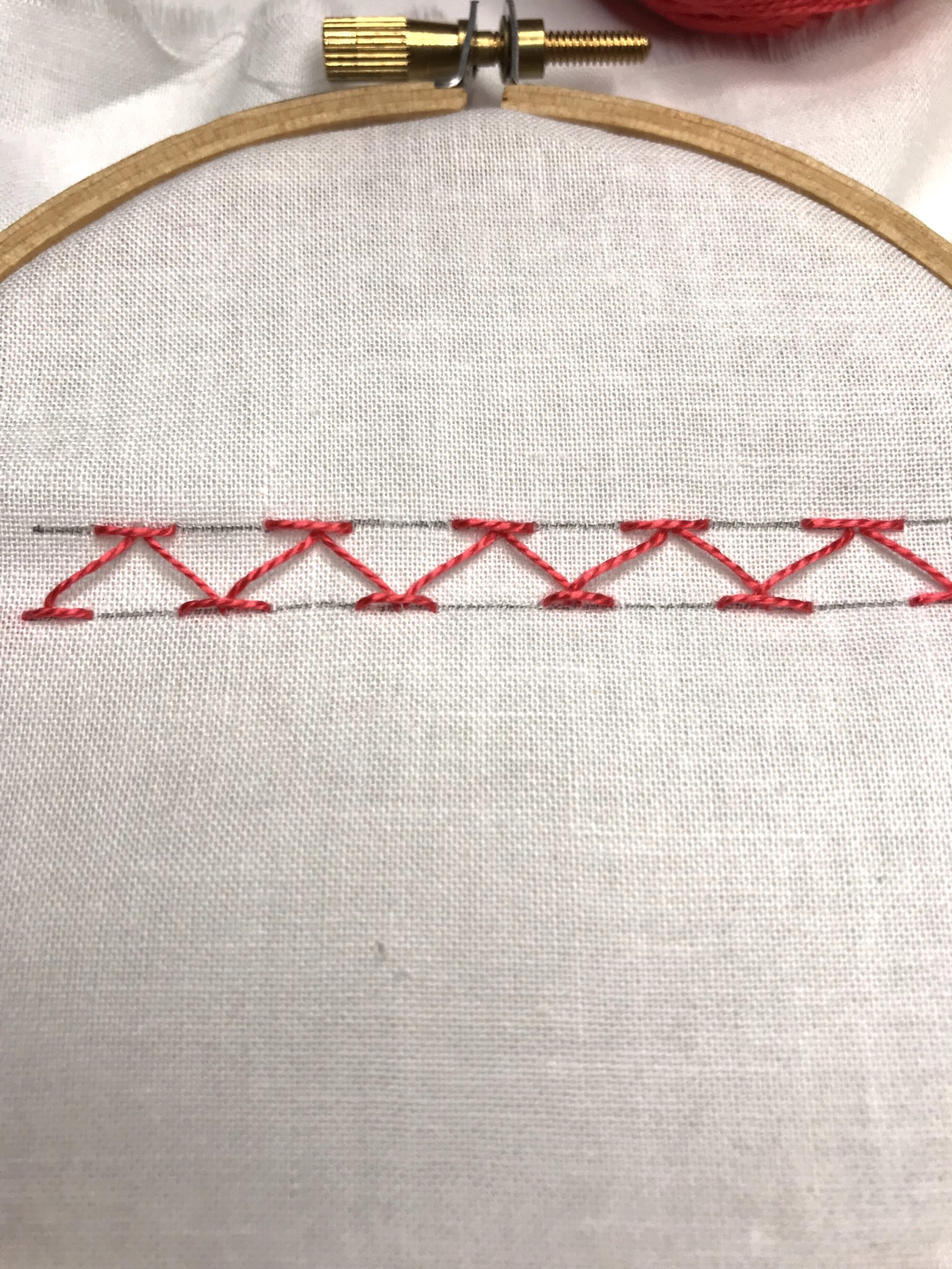 Chevron Embroidery Stitch - Create Whimsy