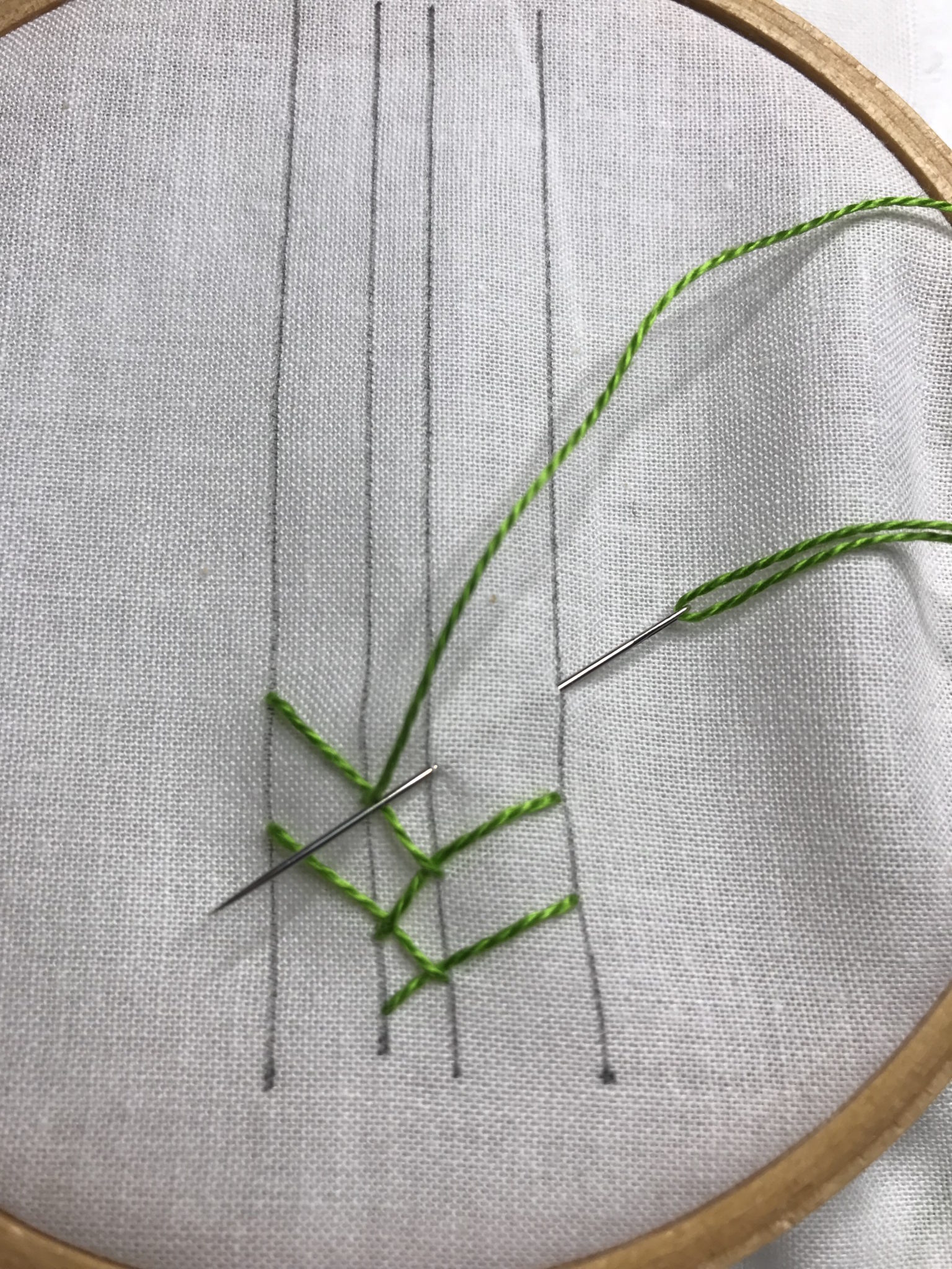 Leaf Stitch Embroidery - Create Whimsy