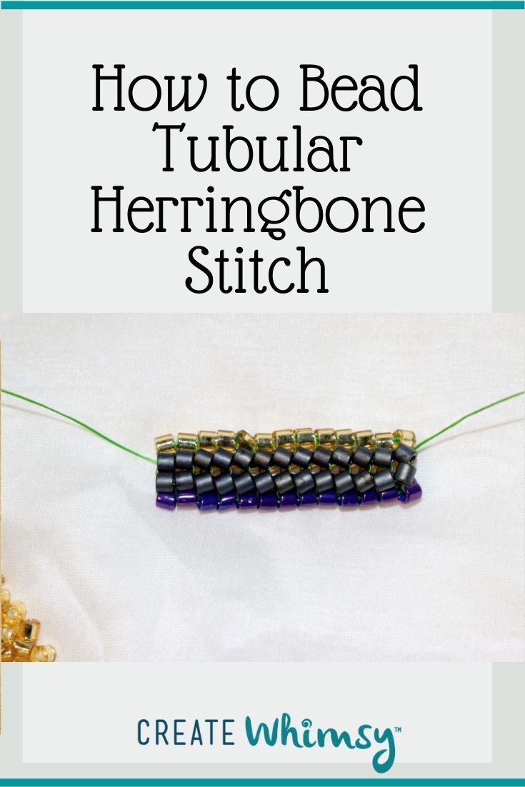 How to Make Tubular Herringbone Beaded Jewelry - Create Whimsy