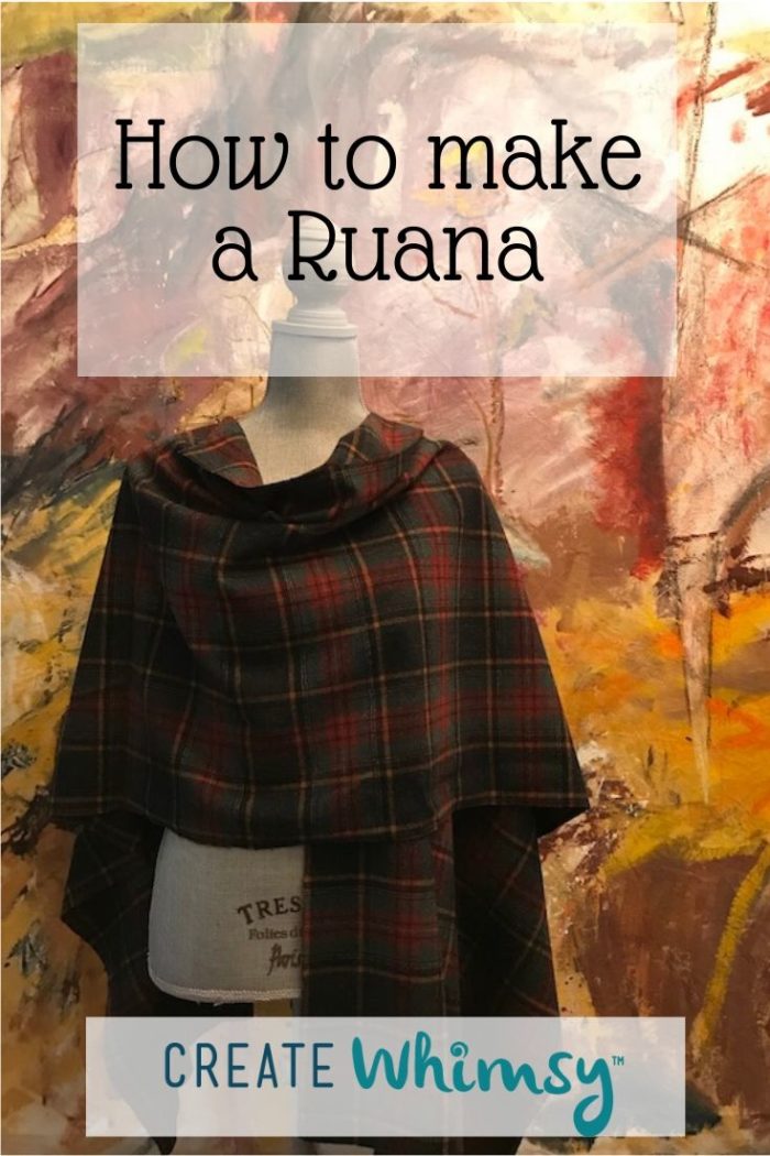 How to Make A Ruana Wrap - No Pattern Needed