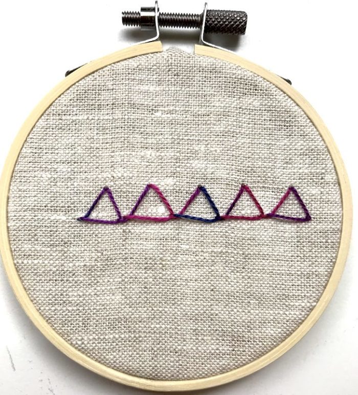 Up and Down Buttonhole Stitch: Step-by-Step Embroidery Tutorial ...