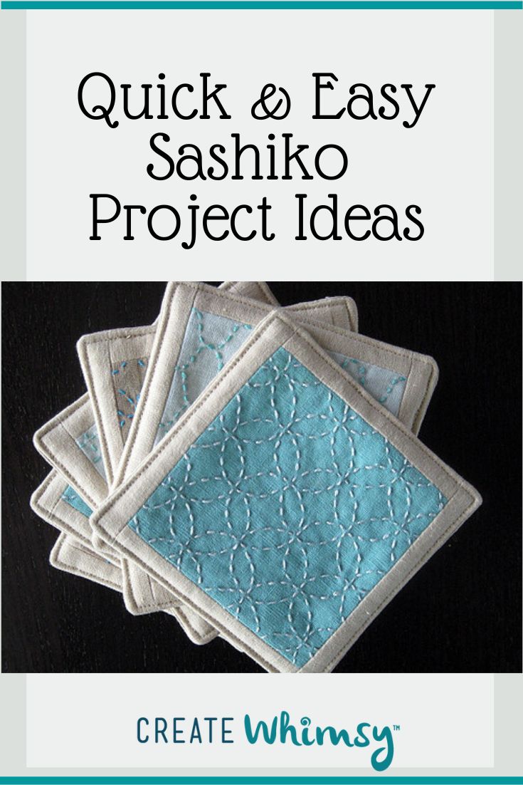 Easy Weekend Sashiko Projects - Create Whimsy