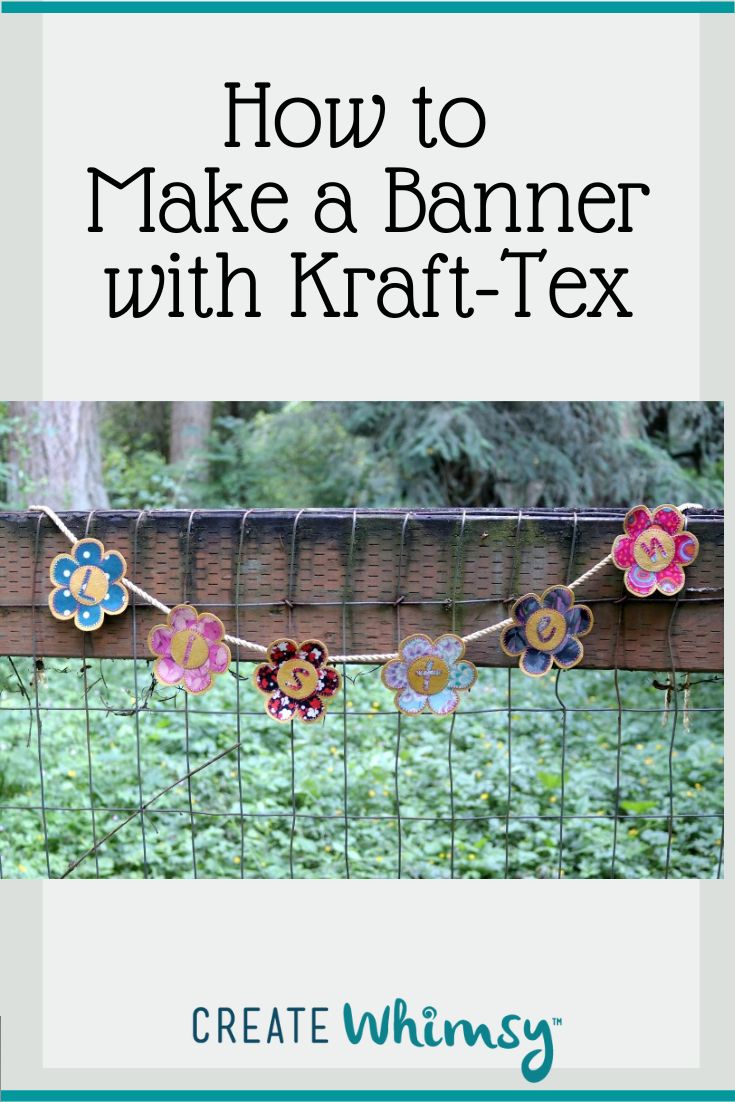 Make an Inspiring Banner with Kraft-Tex - Create Whimsy
