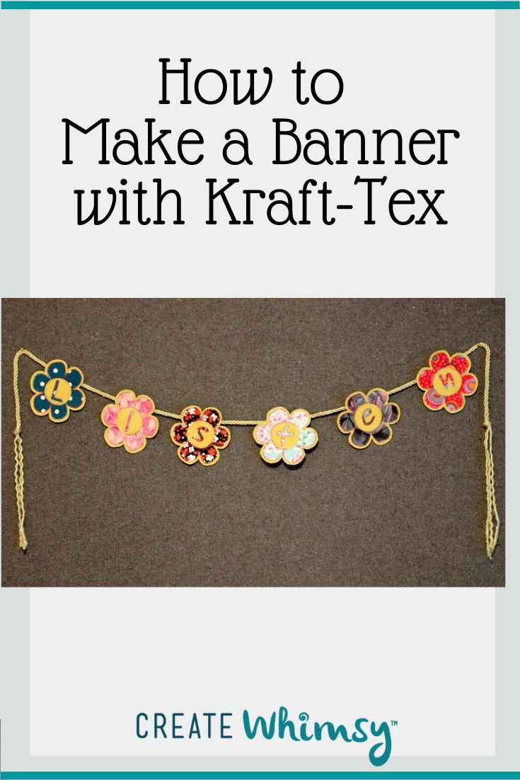 Make an Inspiring Banner with Kraft-Tex - Create Whimsy