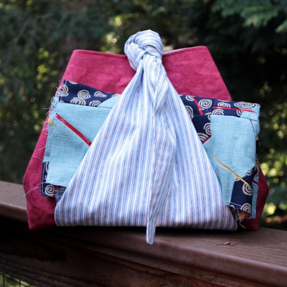 How to Make a Furoshiki Style Bag with Kraft-Tex | Create Whimsy