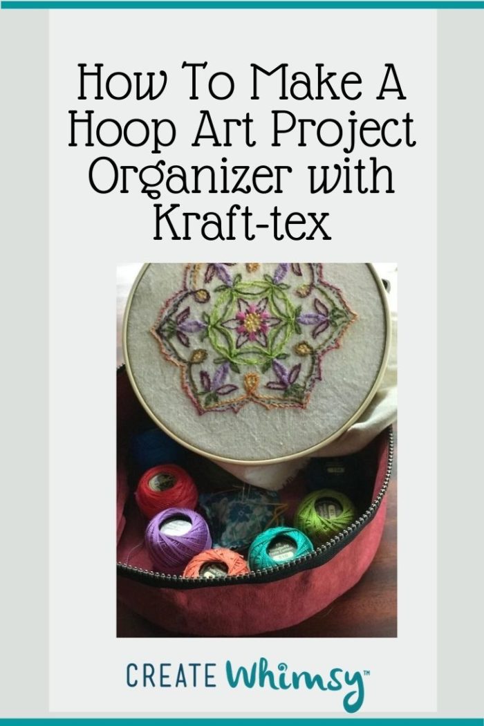 How To Make A Hoop Art Project Organizer - Create Whimsy