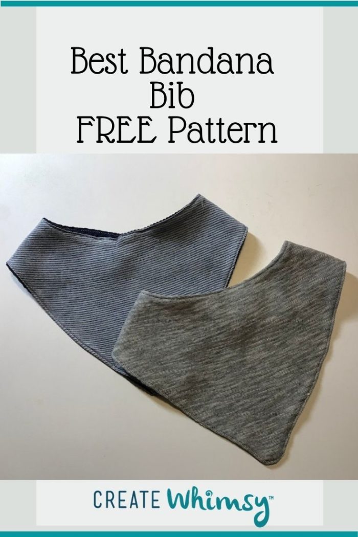 Best Free Pattern for Making a Baby Bandana Bib - Create Whimsy