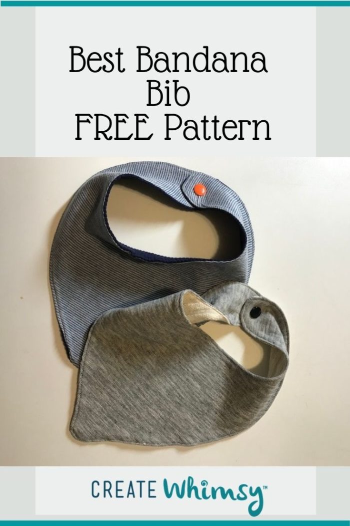 Best Free Pattern for Making a Baby Bandana Bib - Create Whimsy