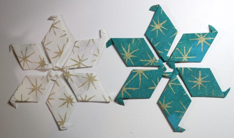 How to Make an EPP Star Ornament with Diamonds - Create Whimsy