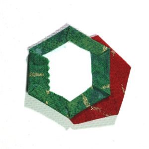 How to Make an EPP Wreath Ornament with Hexies - Create Whimsy