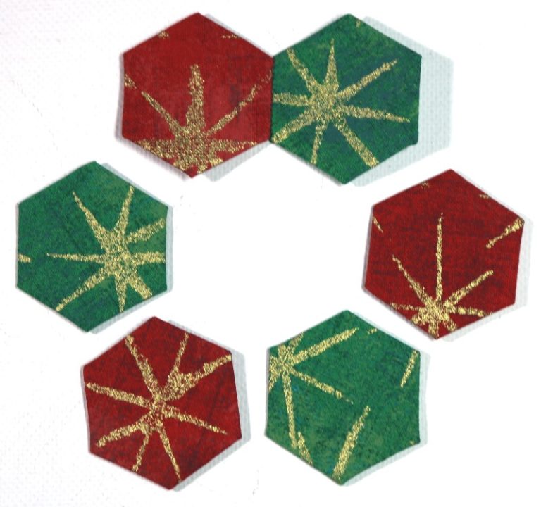 How to Make an EPP Wreath Ornament with Hexies - Create Whimsy