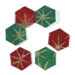 How to Make an EPP Wreath Ornament with Hexies - Create Whimsy