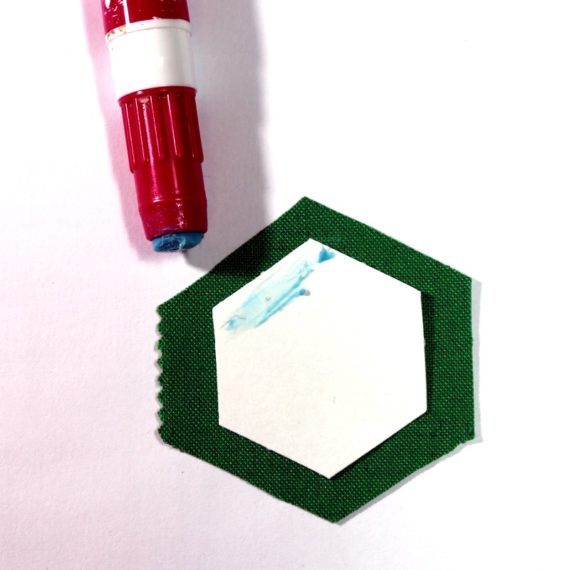 How to Make an EPP Wreath Ornament with Hexies - Create Whimsy