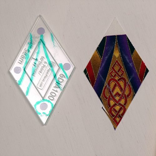 How to Fussy Cut EPP Diamonds - Create Whimsy