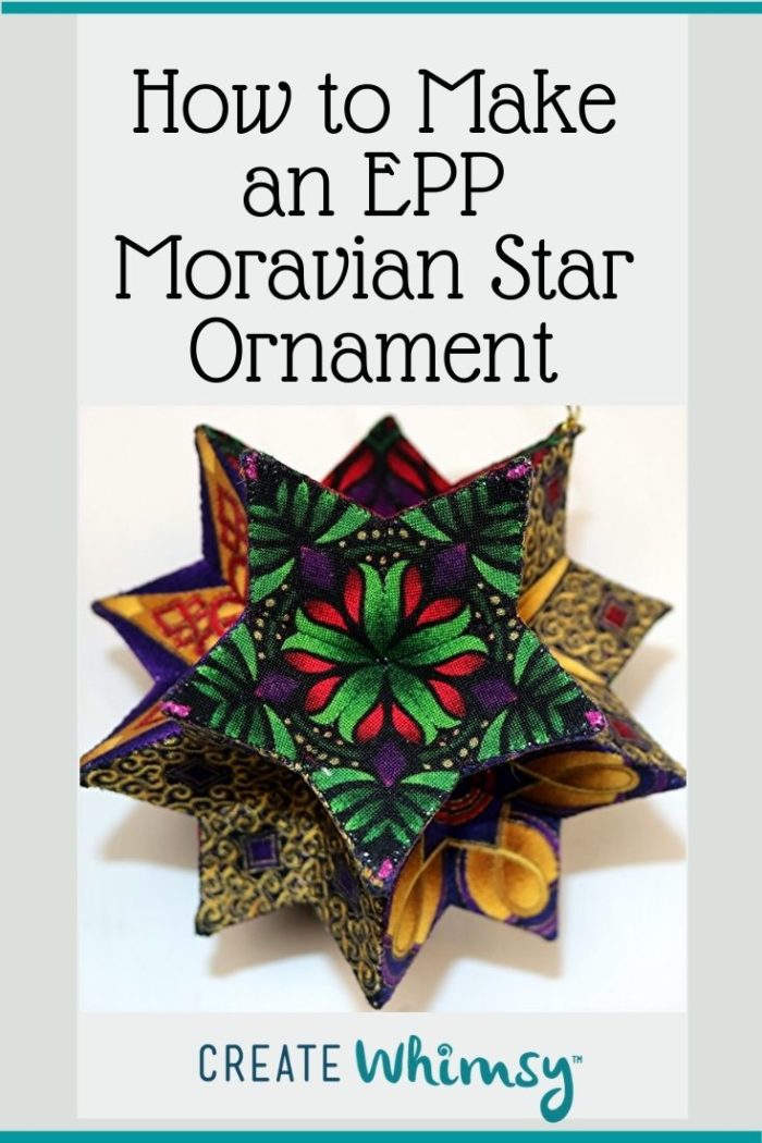 How to Make an EPP Moravian Star Ornament with Diamonds | Create Whimsy