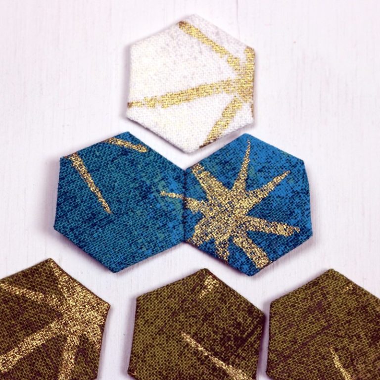 How to Make an EPP Tree-Shaped Ornament with Hexies - Create Whimsy