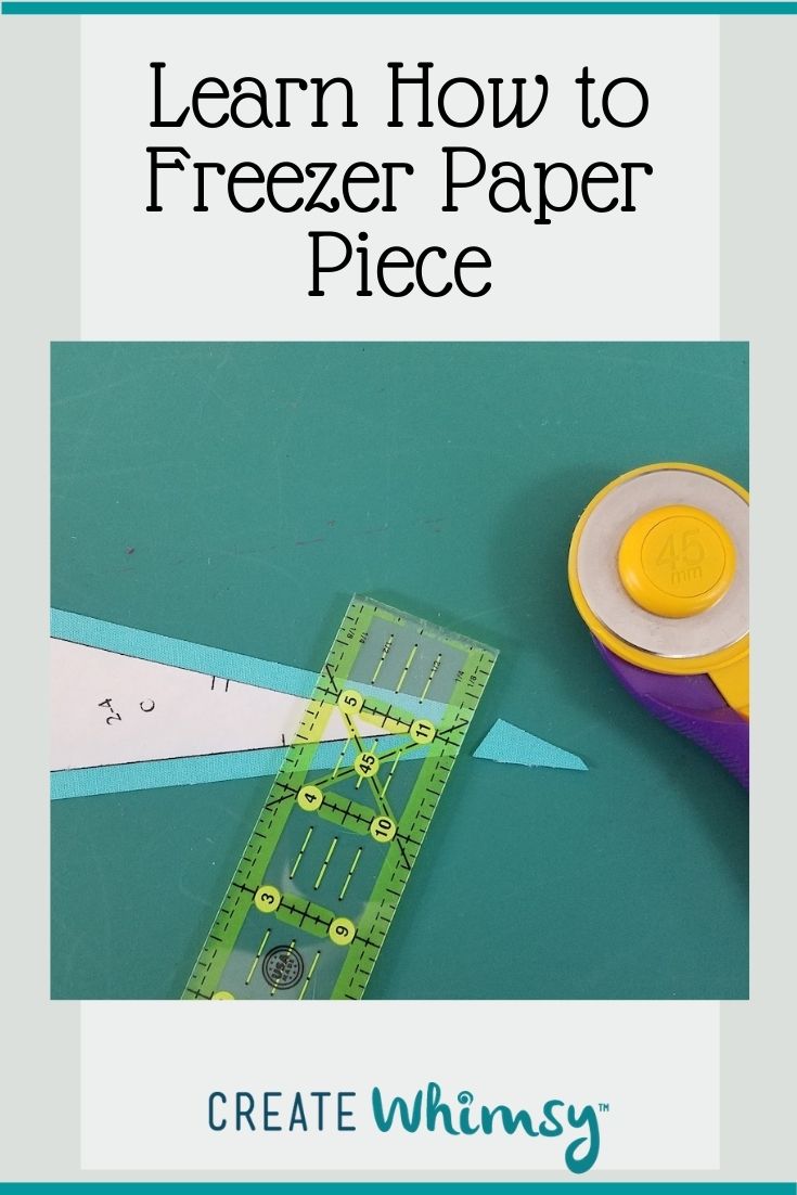 How to Paper Piece using Freezer Paper: Free Pattern - Create Whimsy