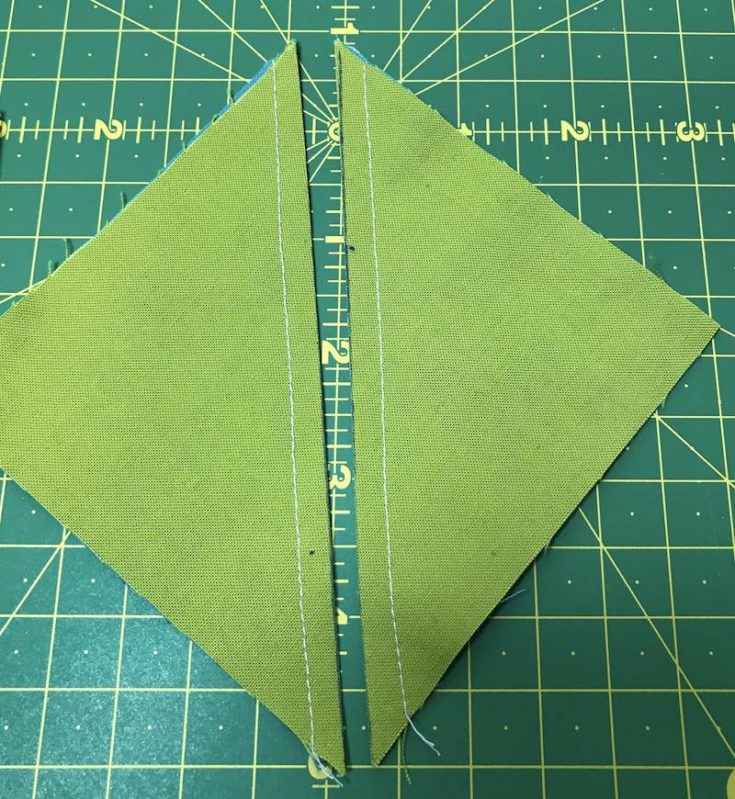 How to Make the Split Quarter Square Triangle Quilt Block - Create Whimsy