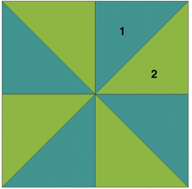 How to Make the Pinwheel Quilt Block - Free Tutorial - Create Whimsy