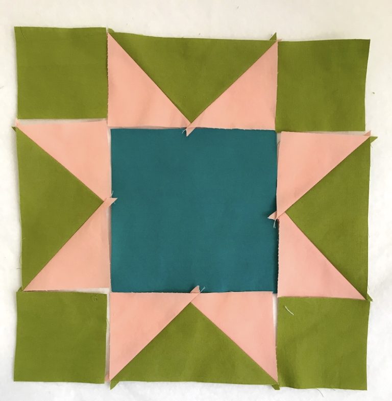 Free Sawtooth Star Quilt Block Pattern Tutorial - Create Whimsy