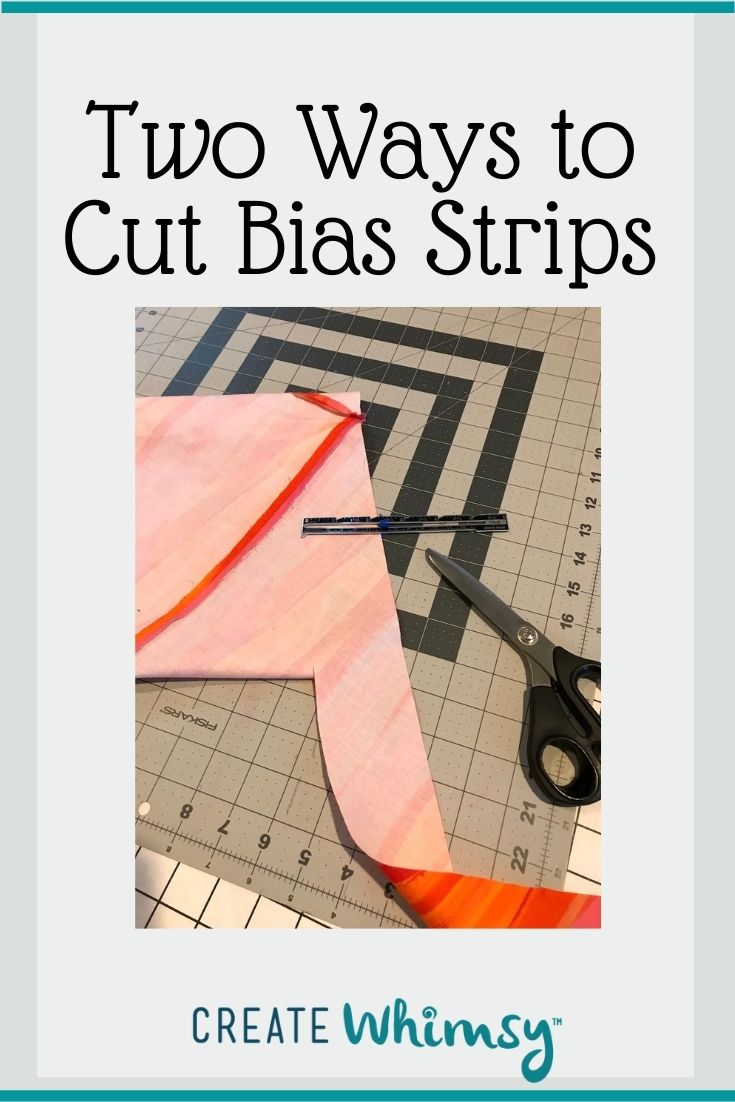 How to Cut and Make Bias Strips from Fabric, Two Ways - Create Whimsy