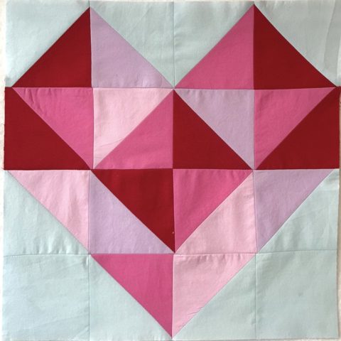 Scrappy Heart Quilt Block Pattern: Free Tutorial - Create Whimsy