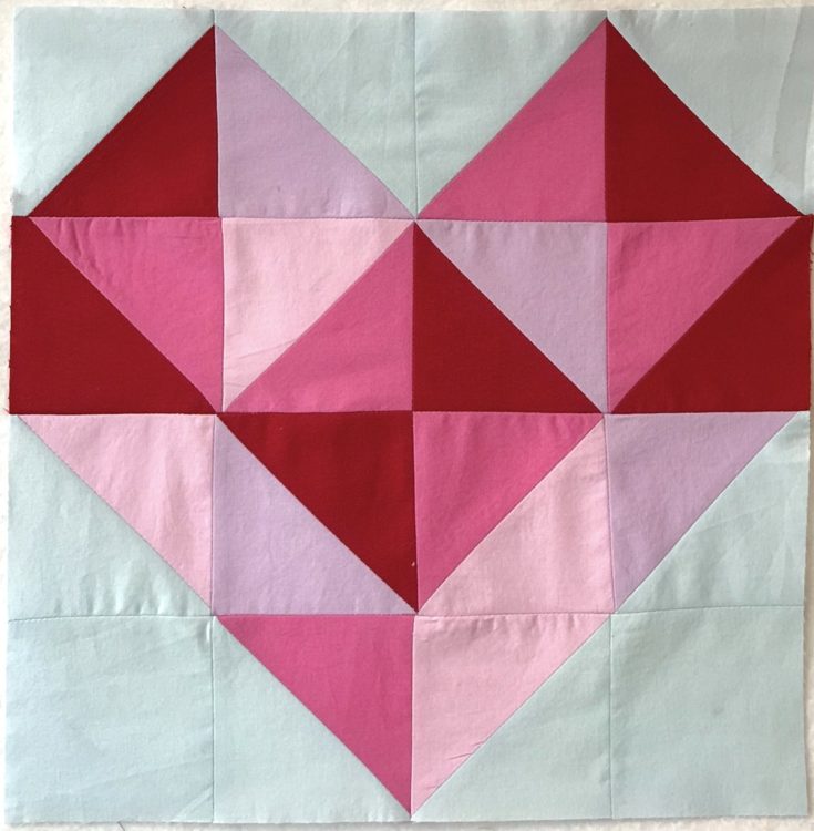 How to Make a Patchwork Heart Quilt Block - Free Tutorial - Create Whimsy