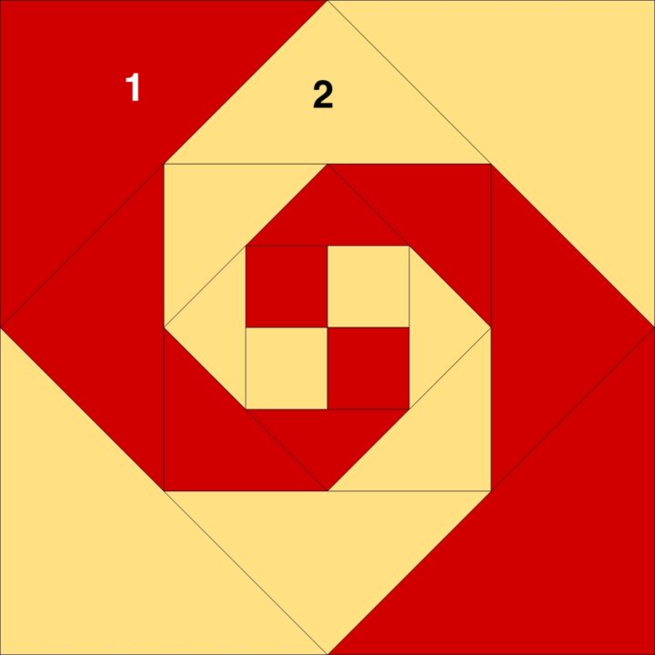 Snail Trail Quilt Block Pattern: Step-by-Step for Beginners - Create Whimsy