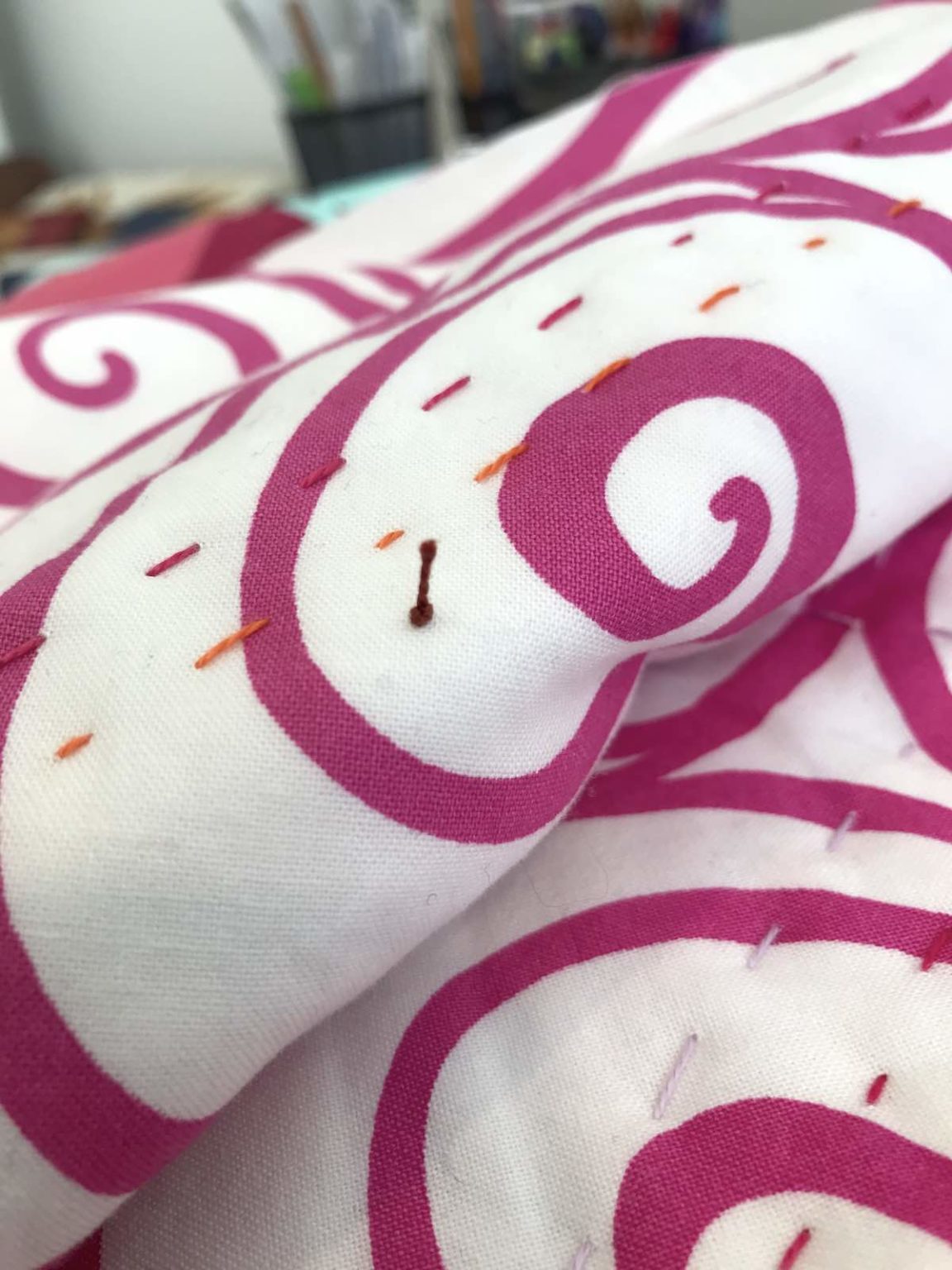 How to Tie a Knot in Thread for Hand Sewing - Create Whimsy