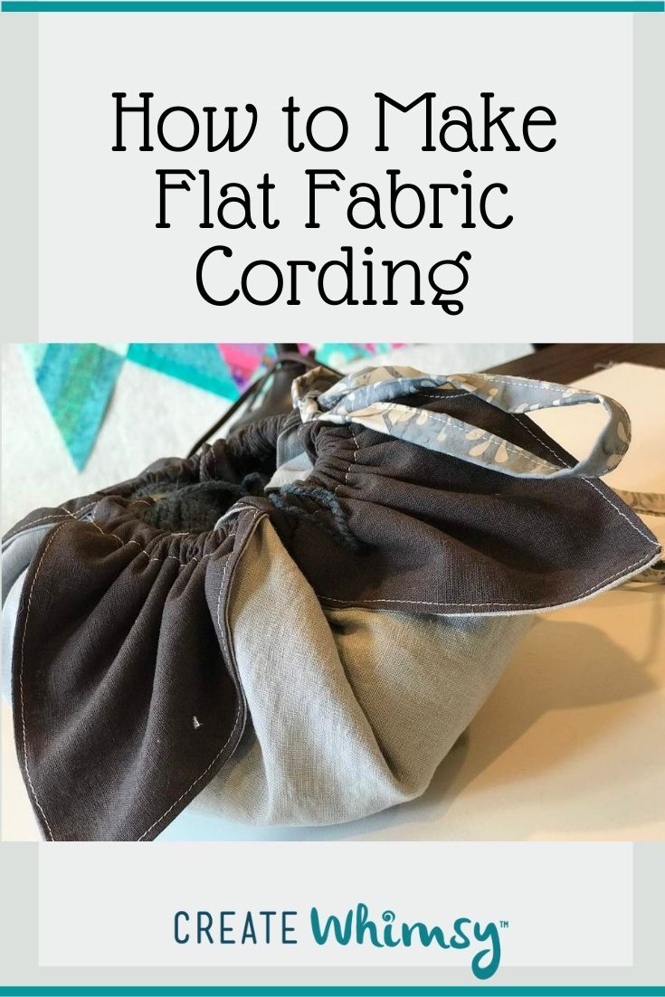 How to Make Flat Fabric Cording - Create Whimsy