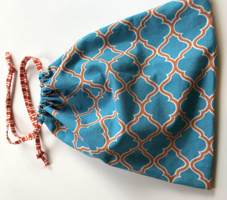 How to Make a Simple Drawstring Bag - Free Tutorial - Create Whimsy