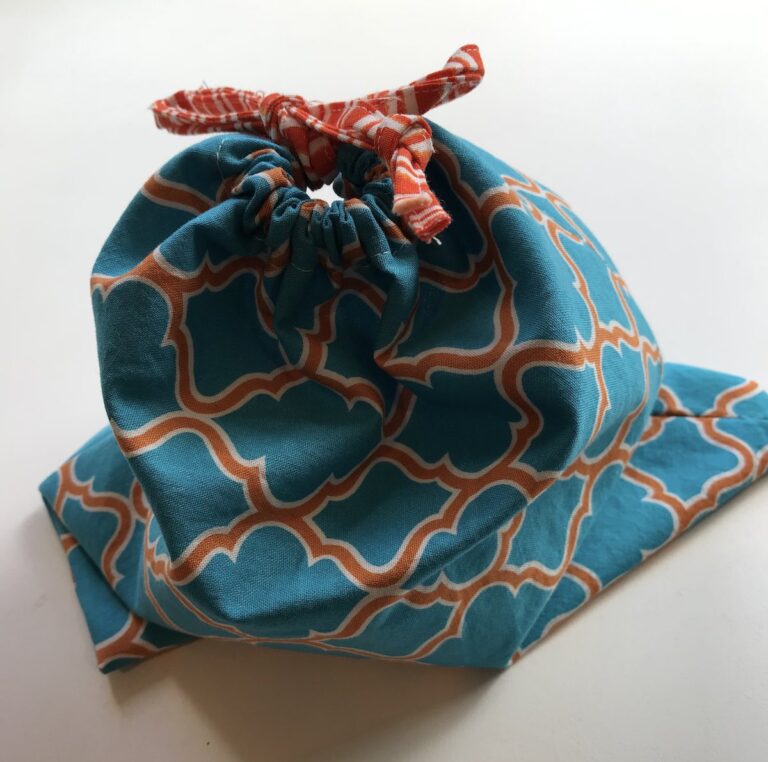 How to Make a Simple Drawstring Bag - Free Tutorial - Create Whimsy