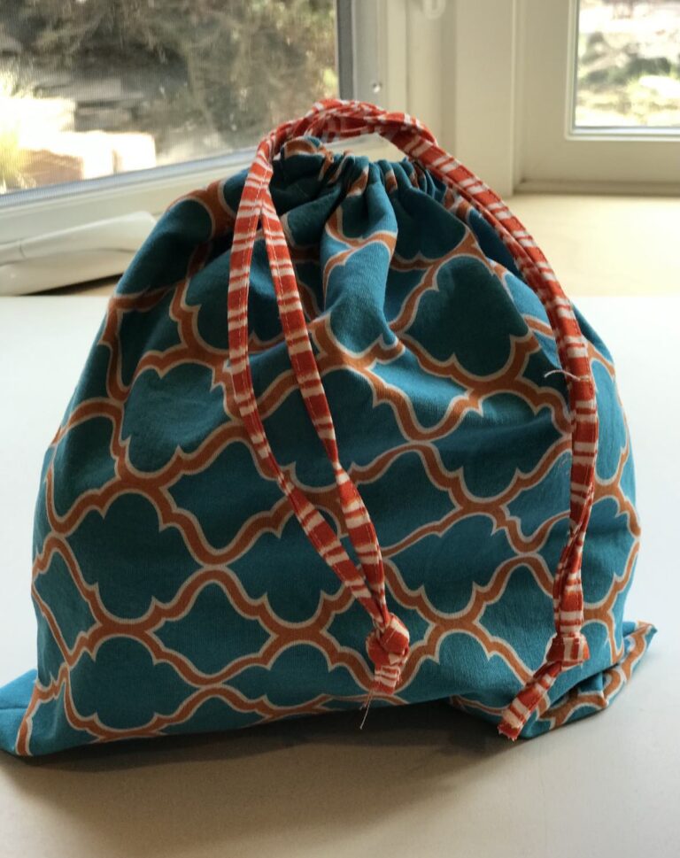 How to Make a Simple Drawstring Bag - Free Tutorial - Create Whimsy
