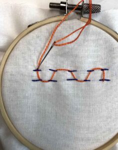 Laced Double Running Stitch - Create Whimsy