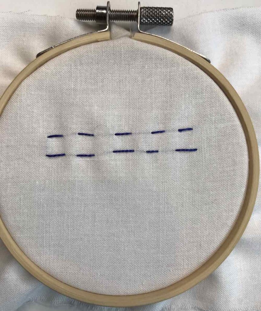 Laced Double Running Stitch - Create Whimsy