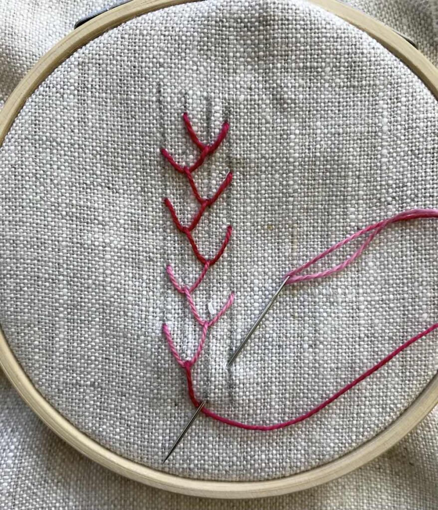 Feather Stitch Embroidery Tutorial - Create Whimsy