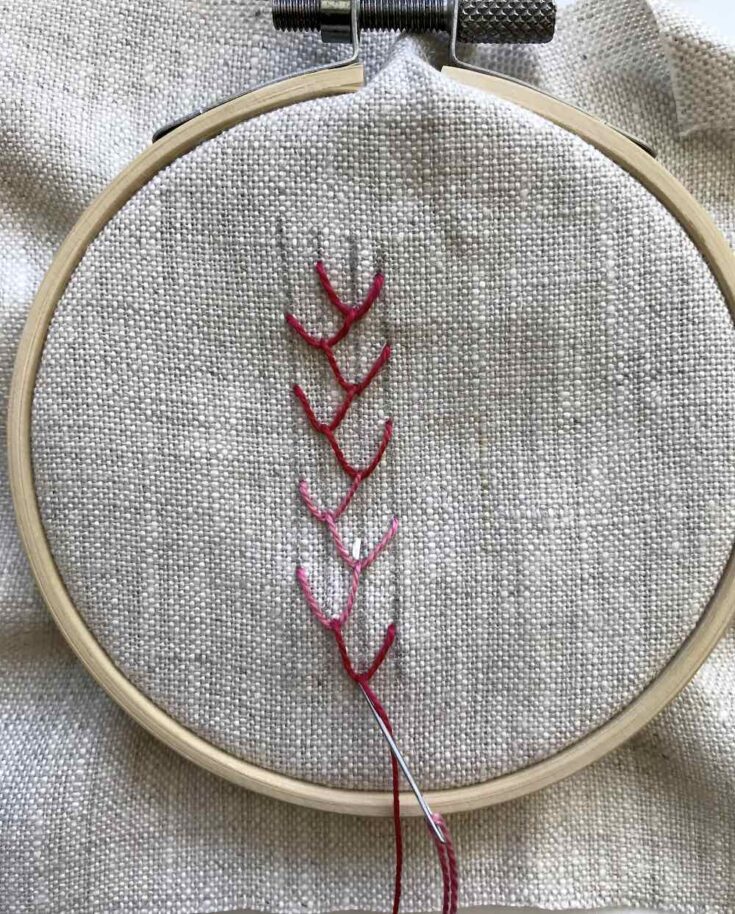 Feather Stitch Embroidery Tutorial - Create Whimsy