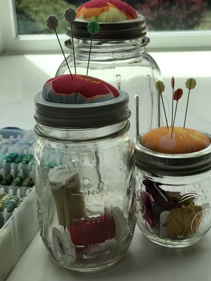 How to Make a Mason Jar Pin Cushion: DIY Tutorial - Create Whimsy