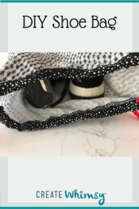 How to Make DIY Shoe Bag with Drawstring - Create Whimsy
