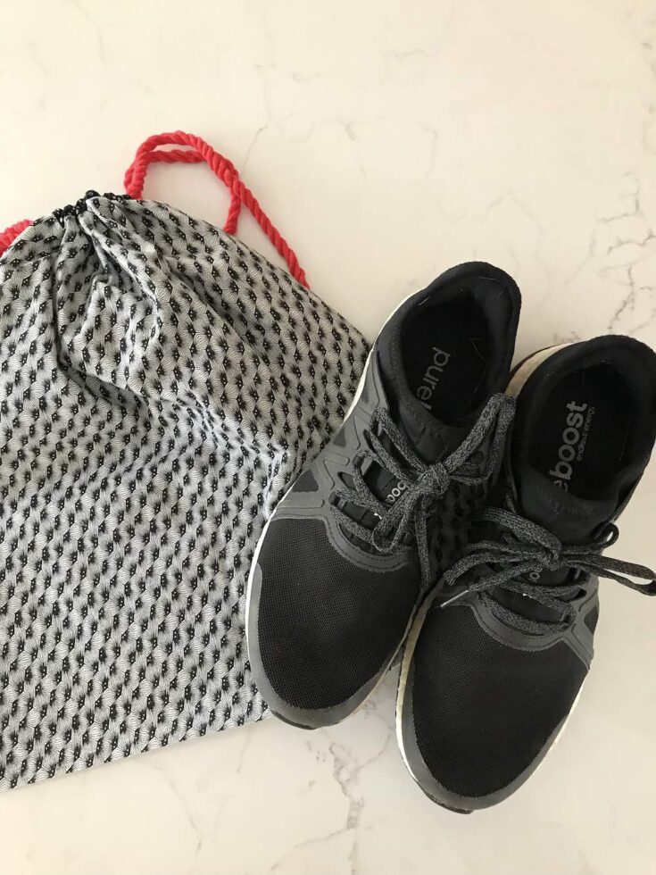 How to Make DIY Shoe Bag with Drawstring - Create Whimsy