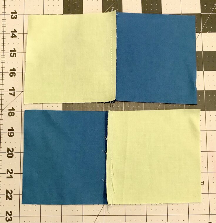 How to Make a Four Patch Quilt Block Tutorial - Create Whimsy