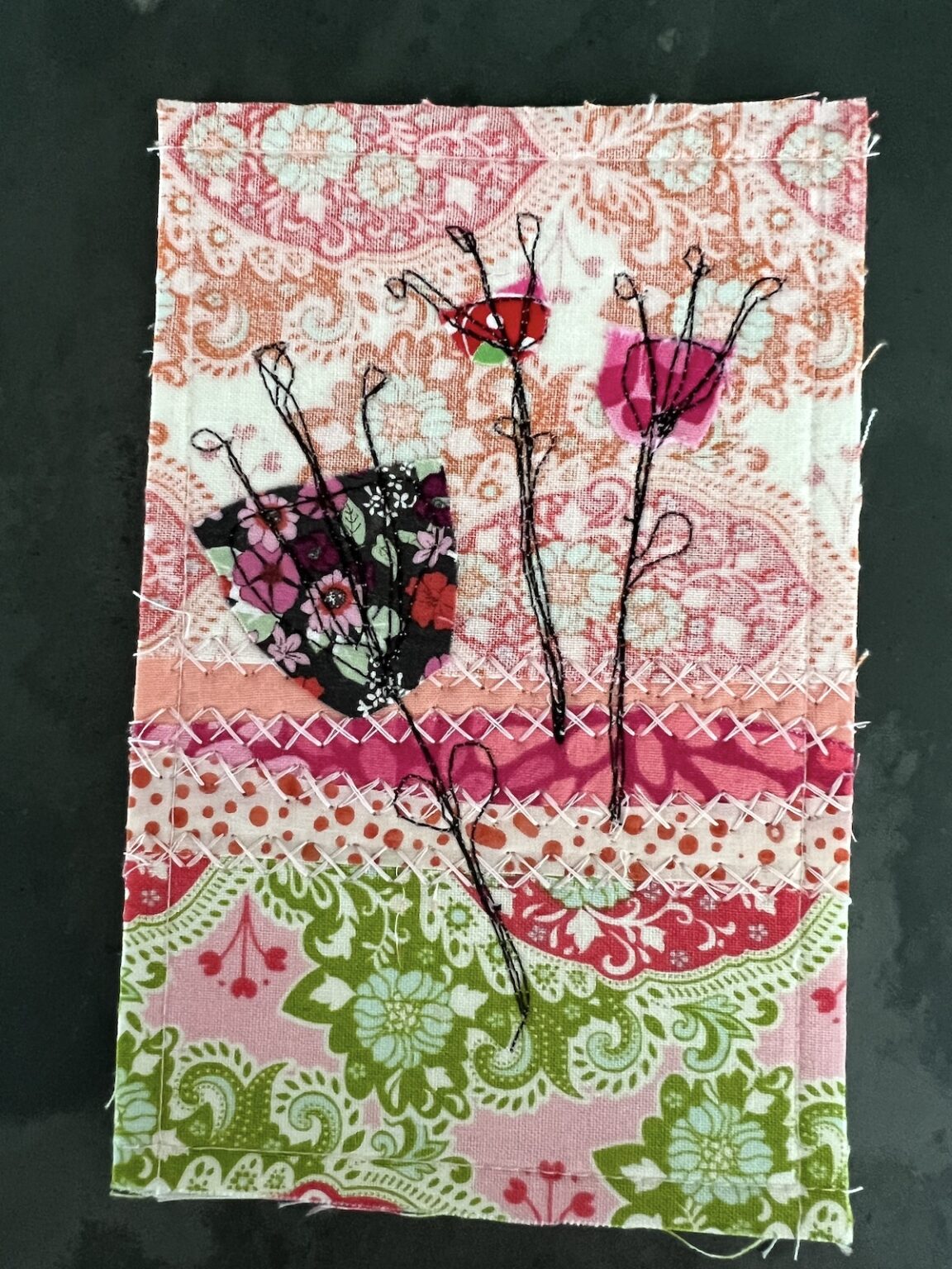 How to Make Quilted Fabric Postcards Tutorial - Create Whimsy
