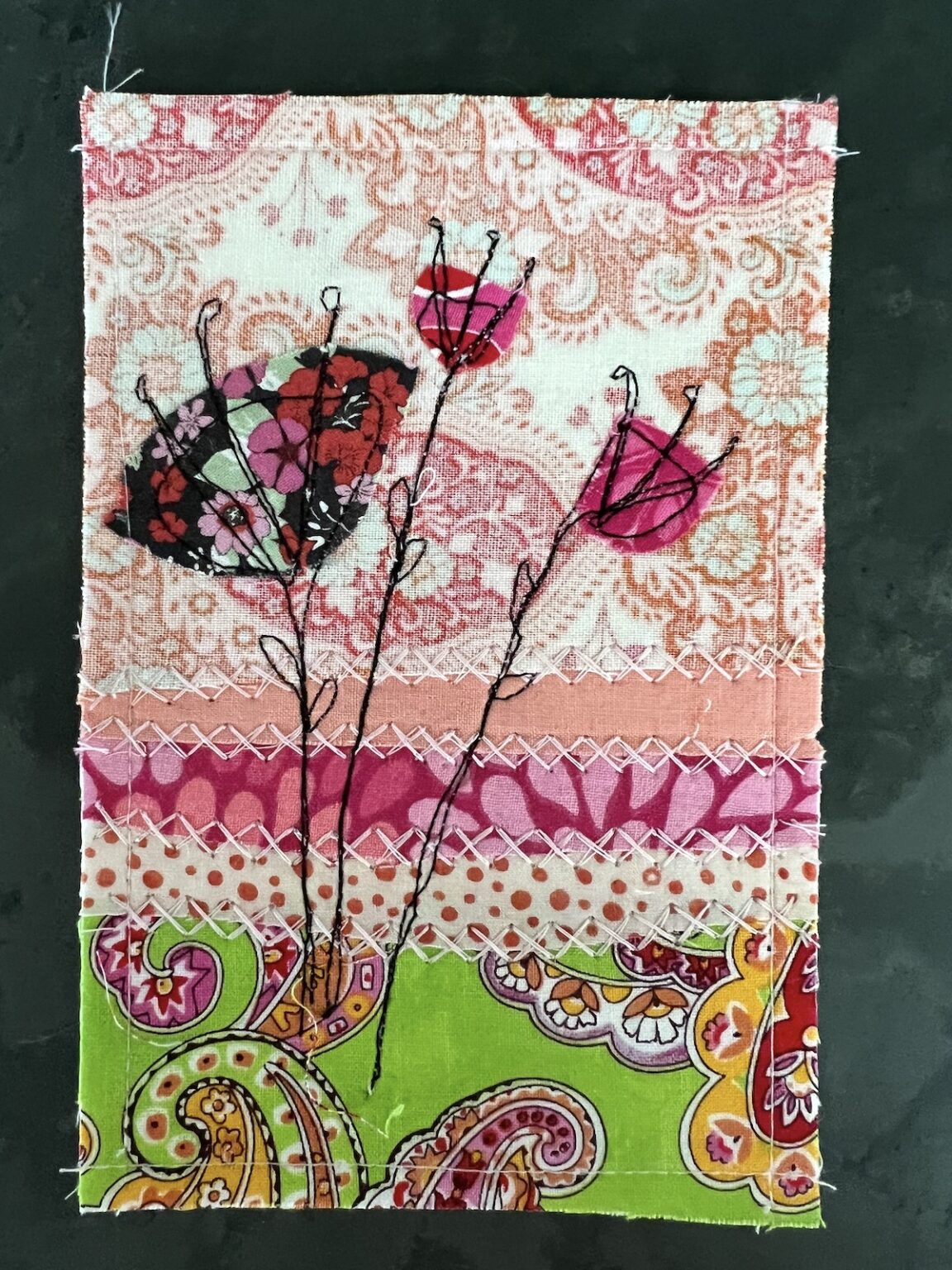How to Make Quilted Fabric Postcards Tutorial - Create Whimsy