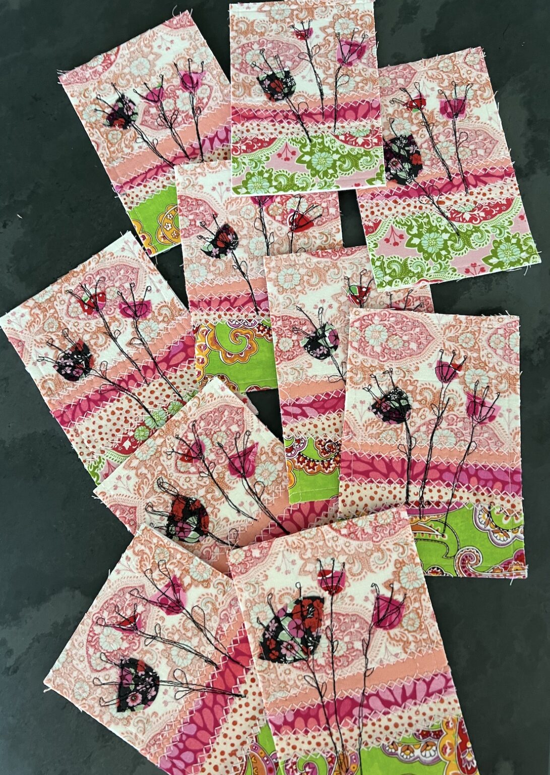 How to Make Quilted Fabric Postcards Tutorial - Create Whimsy