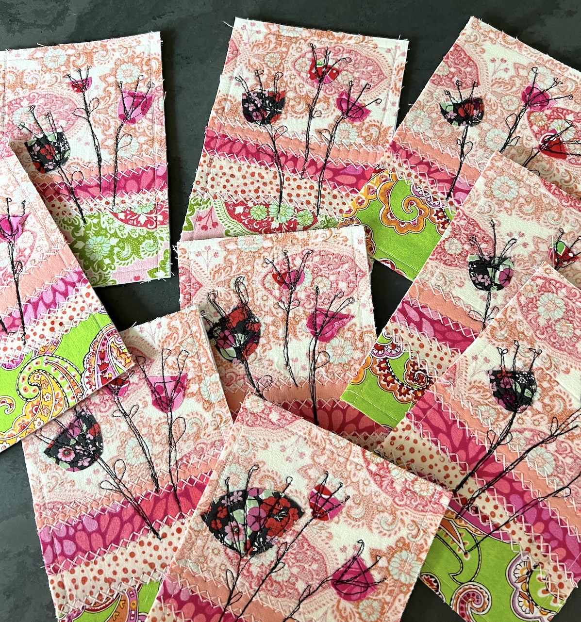 How to Make Quilted Fabric Postcards Tutorial - Create Whimsy